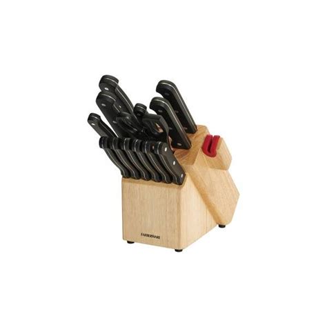 Farberware 14 Piece Triple Rivet Knife Block Set With Built In