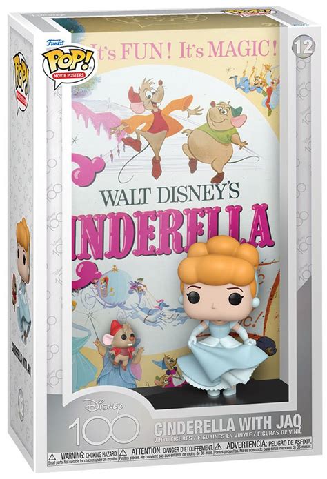 Figurine Pop 100 Ans De Disney 12 Pas Cher Cendrillon Avec Jac Movie Poster