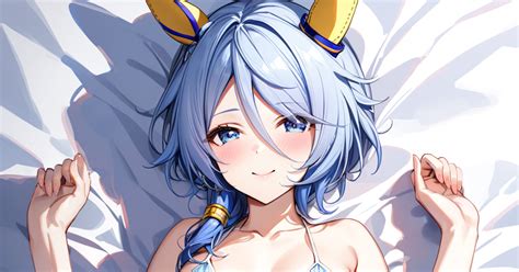 ケイエスミラクルウマ娘 抱き枕風構図のケイエスミラクルさん 人の海のイラスト Pixiv