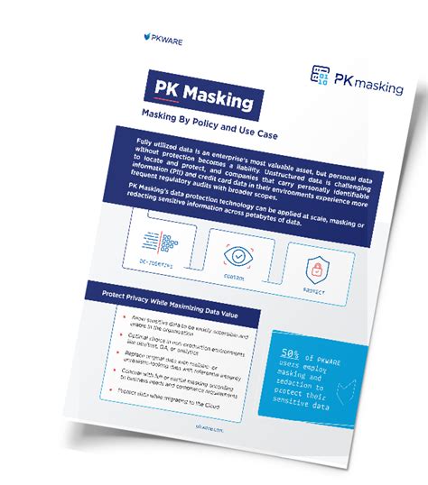 PK Masking Datasheet PKWARE