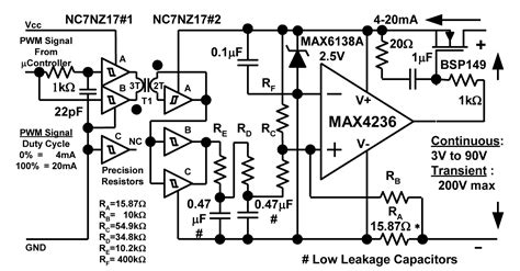 Pwm Controlled 4 20 Ma Current Loop Transmitter Provides Galvanic