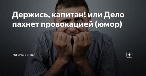 Держись капитан или Дело пахнет провокацией юмор Чо сразу я то Дзен