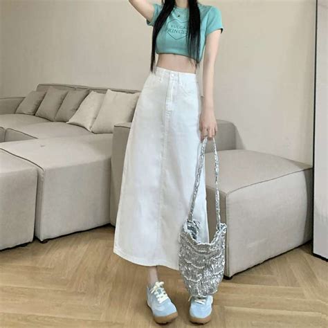 白デニムのタイトスカートおすすめ5選 デニムスカート専門通販 Denimn