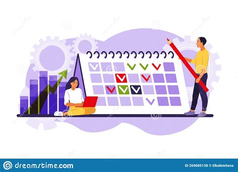 Timing And Project Scheduling Concept Of Time Management Work Planning Method Organization Of