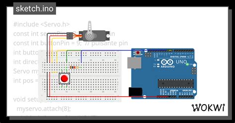 SERVOMOTORE Wokwi ESP32 STM32 Arduino Simulator