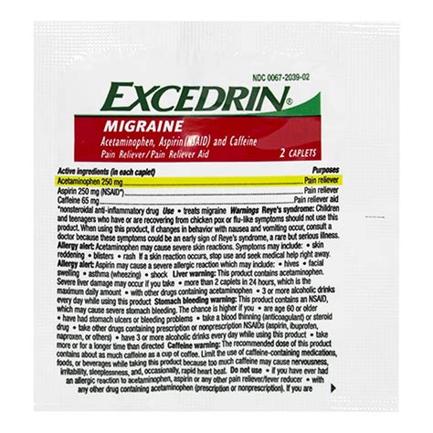 Wholesale Excedrin Migraine Pack Of 2 Weiners Ltd