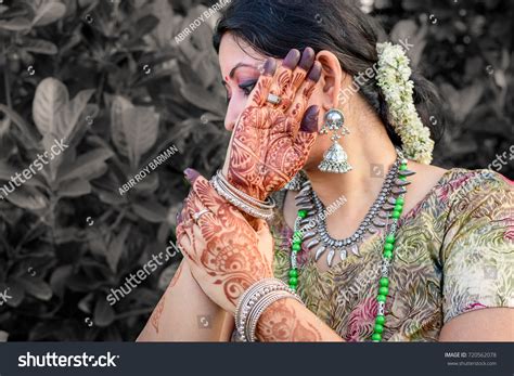 Beautiful Indian Woman Hand Mehndi Tattoo Stock Photo Shutterstock