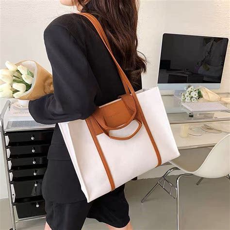 Charles And Keith Shalia Large Double Handle Tote Bag Womens Fashion