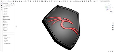 Kali Linux Logo Keychain By Florinux Download Free Stl Model