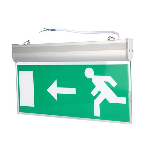 LED Escape Sign Strobe Light V Acrylic LED Grandado