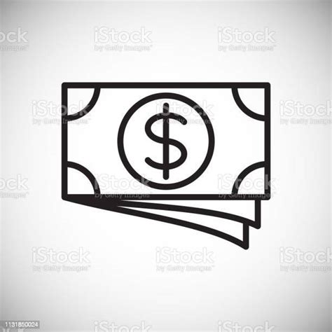 그래픽 및 웹 디자인 현대 간단한 벡터 기호에 대 한 흰색 바탕에 현금 달러 라인 아이콘입니다 인터넷 개념입니다 웹사이트 디자인 웹 버튼 또는 모바일 앱에 대 한 최신 유행