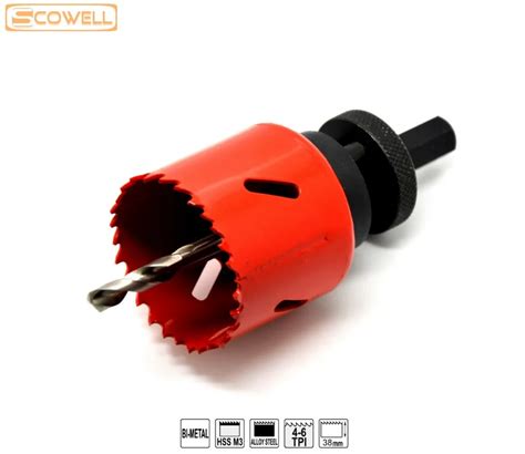 Hss Bi Metal 51mm Holesaw Cutter With Arbor Drill Bit Set Suitable For
