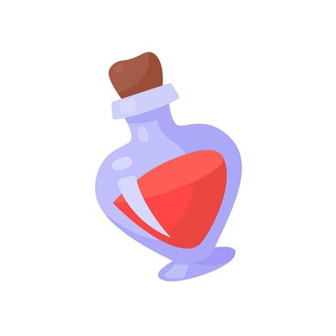 A Glass Bottle Containing Poison Witch Magic Potion Bottle For