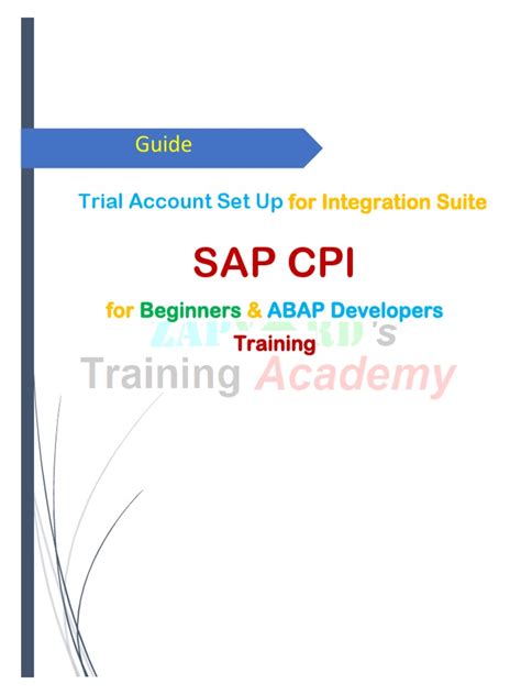 How To Set Up Trial Account For Sap Cpi Integration 1663369819 Pdf