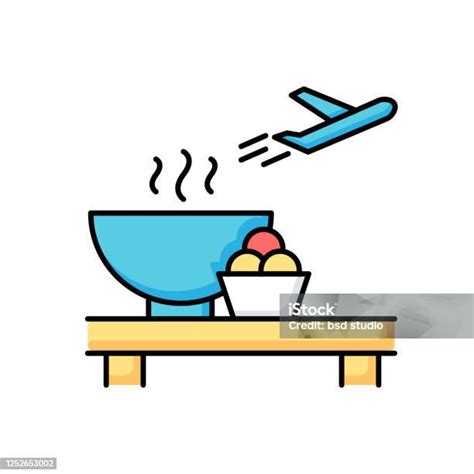 공항 레스토랑 Rgb 색상 아이콘 항공기 터미널 카페에서 음식을 제공합니다 비행기 비행 전에 캔틴에서 먹는다 비행기 출발 전 식사 공간 승객을 위한 출시 격리된 벡터 그림
