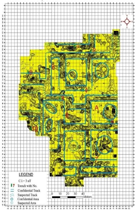 Viewshed Map Derived From Total Magnetic Intensity Map The Density Of