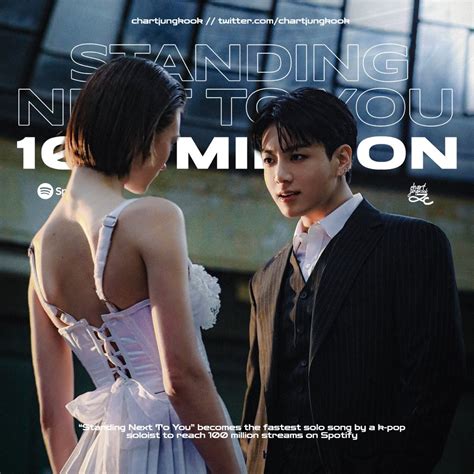 Jung Kook Standing Next To You 100 Million Streams On Spotify Pantip