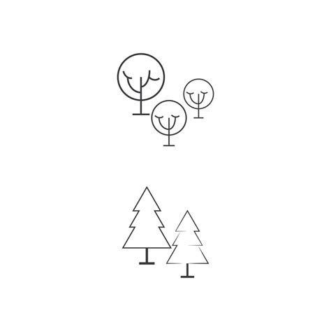 Line Logo Nature Vector Hd Images Tree Line Logo Template Vector Symbol Nature Tree Drawing