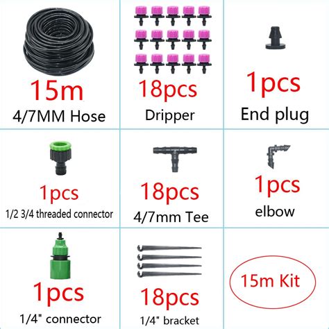 5 60M Automatic Garden Watering Adjustable Drip Irrigation System Water Timer Controller 4 7mm