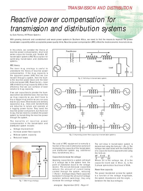 Reactive Power Compensation For Transmission And Distribution Systems