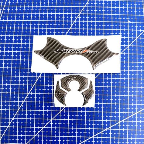 Satria Fu Triangle Embossed Sticker Satria Fu Key Satria F Triangle Embossed Sticker Satria F