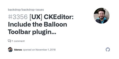 Ux Ckeditor Include The Balloon Toolbar Plugin Introduced In 48 And Start Using It · Issue