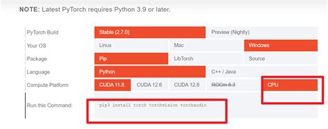 Pytorch的cpu版本全流程安装指南cpu版本的pytorch Csdn博客