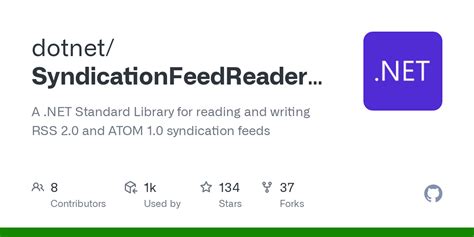 Github Dotnetsyndicationfeedreaderwriter A Net Standard Library For Reading And Writing Rss