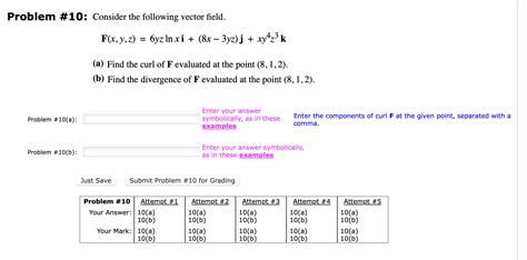 Solved Problem #10: Consider the following vector | Chegg.com