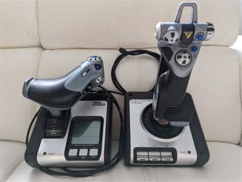 Logitech G Saitek X52 Flight Control System Controller And Joystick