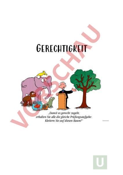 Arbeitsblatt Gerechtigkeit Lebenskunde Ethik Moral