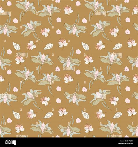 Vector Seamless Pattern In A Hand Drawn Style Linear Drawing Pastel