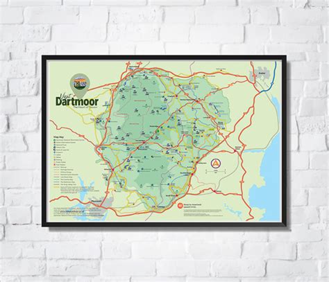 Printed And Posted A1 Map Of Dartmoor Visitdartmoor