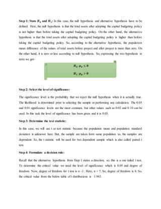 Hypothesis Testing Using STATA DOCX Business Accounting Finance Business