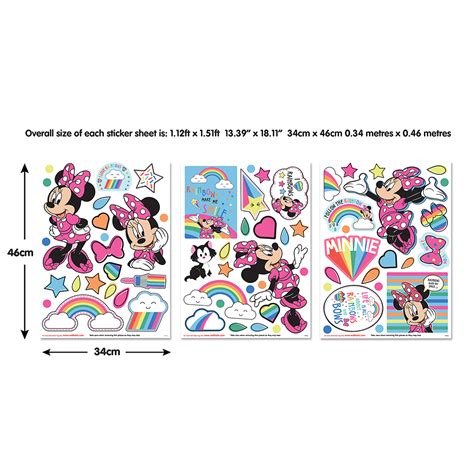 66 Minnie Mouse Large Removable Wall Stickers Walltastic