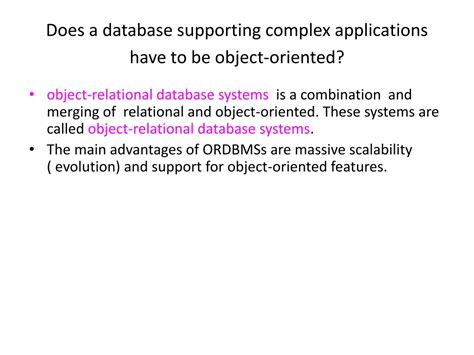 Ppt Object Relational Dbmss Powerpoint Presentation Free Download