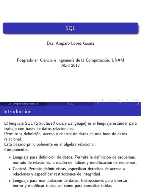 5 Asql Pdf Sql Modelo De Datos