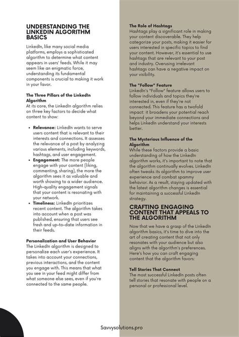 Leveraging The Linkedin Algorithm For Maximum Exposurepdf