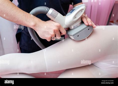 Woman Receiving Lpg Massage Against Cellulite Massage For Lifting Body
