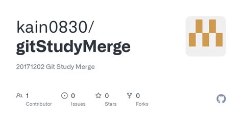 Github Kain Gitstudymerge Git Study Merge