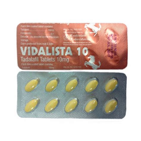 10mg Vidalista Tadalafil Tablets At Rs 120 Stripe Tadalafil Tablets