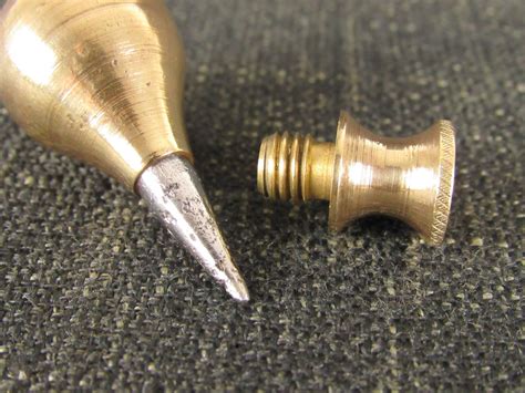 Small Brass Plumb Bob With Steel Tip Sold