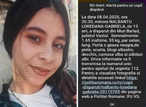 Loredana Tânăra De 13 Ani Dată Dispărută La Bârlad A Fost Găsită Unde Se Afla Adolescenta și