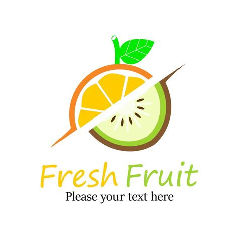 Fresh Fruit Logo Design Template Illustration 16754047 Vector Art At