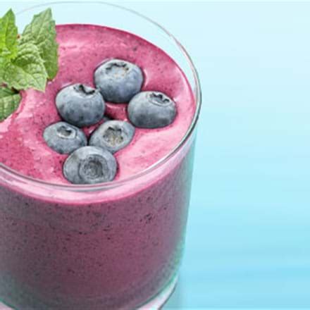 Recettes santé NutriSimple Smoothie aux bleuets