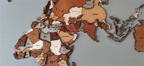 Wooden World Map For Wall Decor The Most Accurate World Map Based On