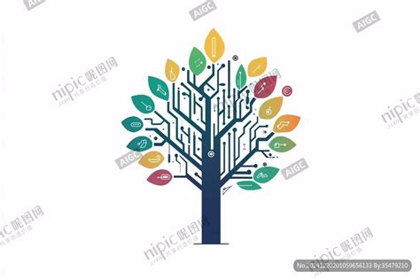 Ai创作图科技智慧之树 创意科技树造型 树形导视 树企业形象 创意树形图案展板 下载抽象树 树形图形设计 树形logo设计 大数据树 绘画风格大树logo 树型图形设计 树形logo 树导视