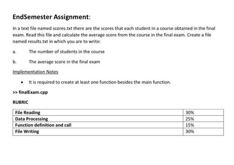 C In A Text File Named Scorestxt There Are The