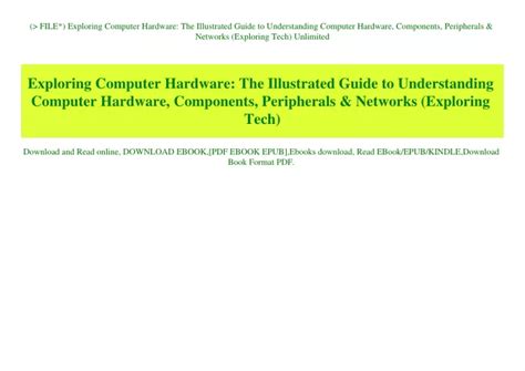 Ppt Pdf File Exploring Computer Hardware The Illustrated Guide To Understanding Computer
