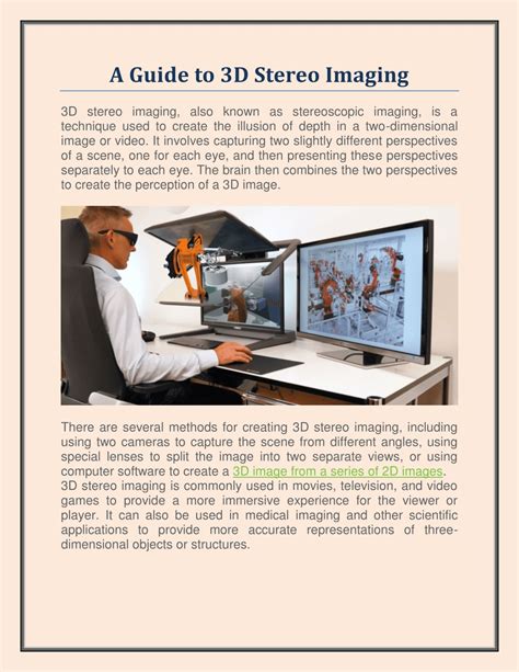 Ppt A Guide To 3d Stereo Imaging Powerpoint Presentation Free Download Id 12113275